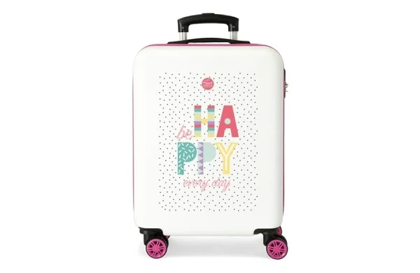 Dečiji Kofer Movom Happy Time 40x55x20cm ABS 37L bela roze