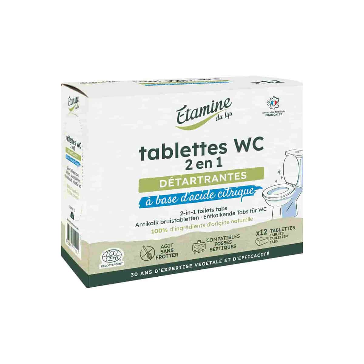 2 u 1 tablete za čišćenje WC šolje i uklanjanje kamenca | Etamine du Lys | 12kom / 250g