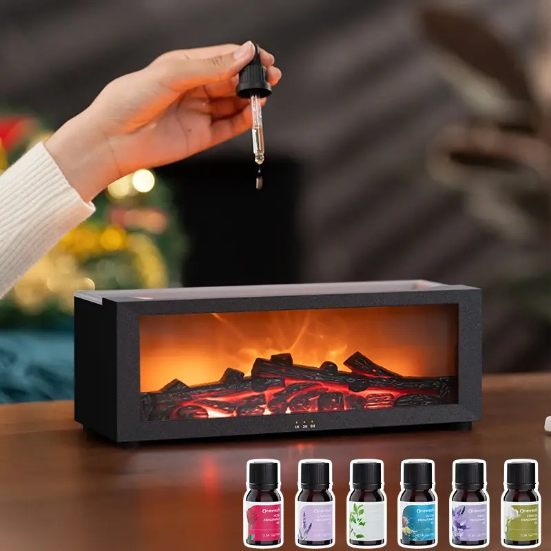 3D kamin aroma difuzer sa LED efektom plamena