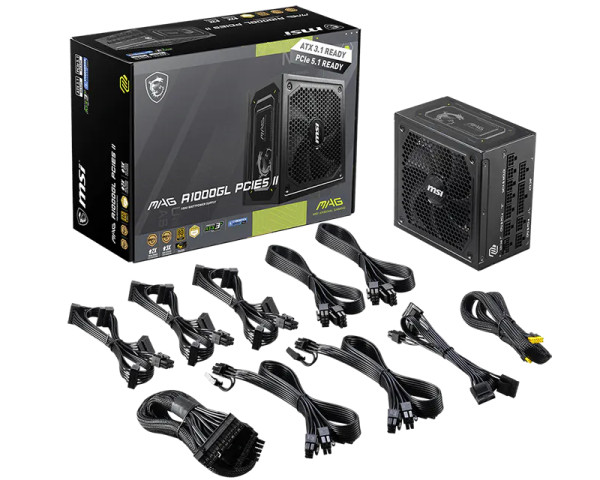MSI MAG A1000GL PCIE5 II 1000W napajanje 7Y (CAS03080)