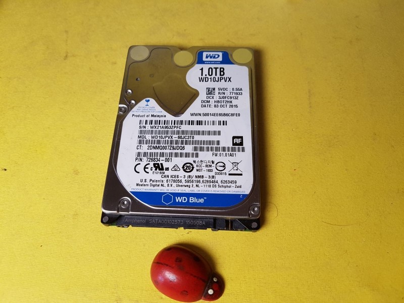 HDD Western Digital 1TB 2.5 ZA DELOVE I KAO DONOR