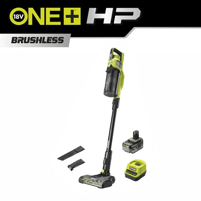 Ryobi RSV18X-1X40G aku štapni usisivač 18 V ONE+ HP, sa baterijom 4 Ah i punjačem