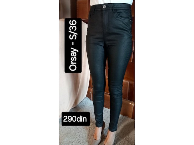 Orsay ženske pantalone uske duboke crne S/36