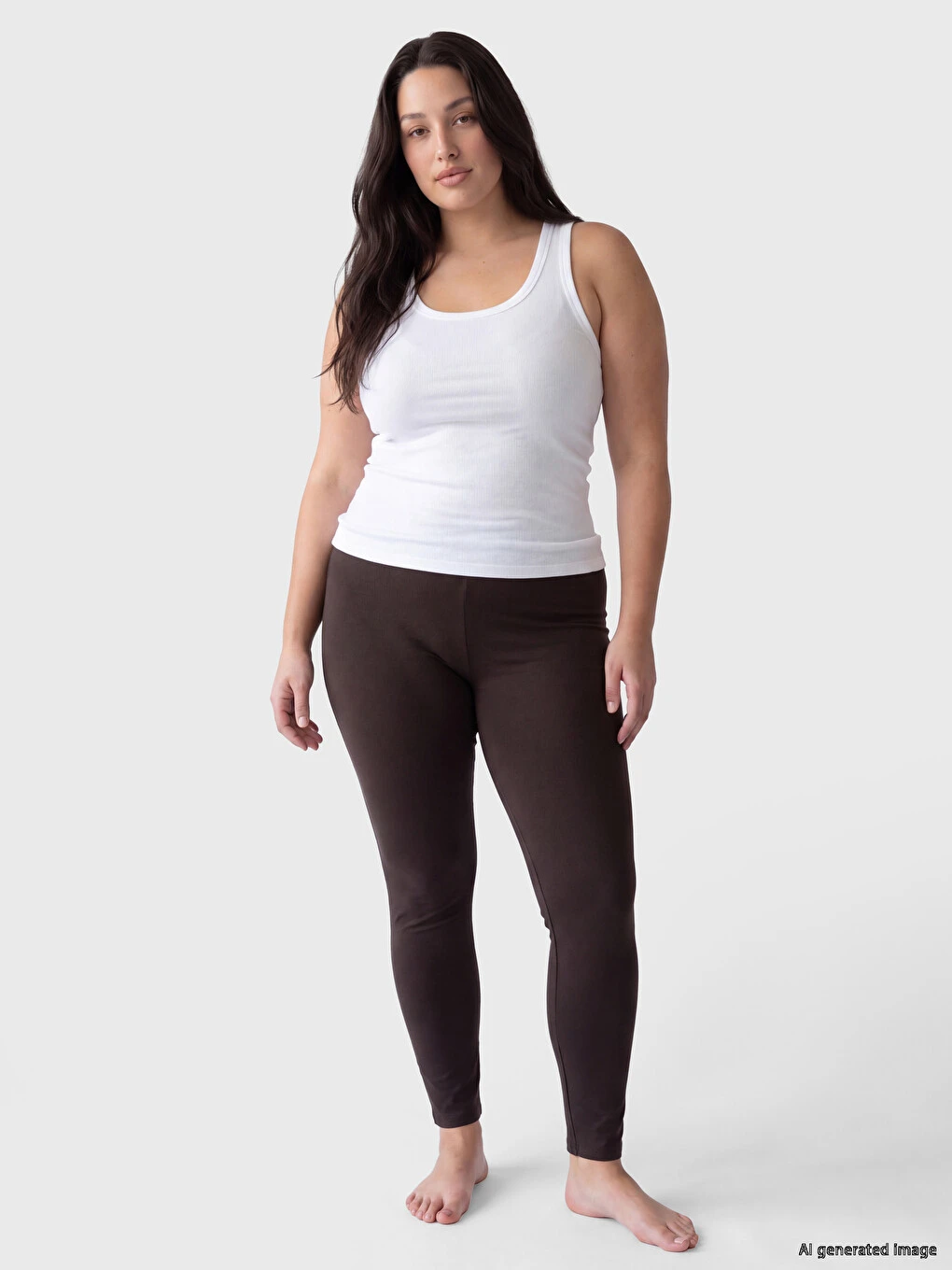LCW Curve Helanke Za Žene Plus Size Sa Elastičnim Strukom, Pakovanje Od 2 Komada