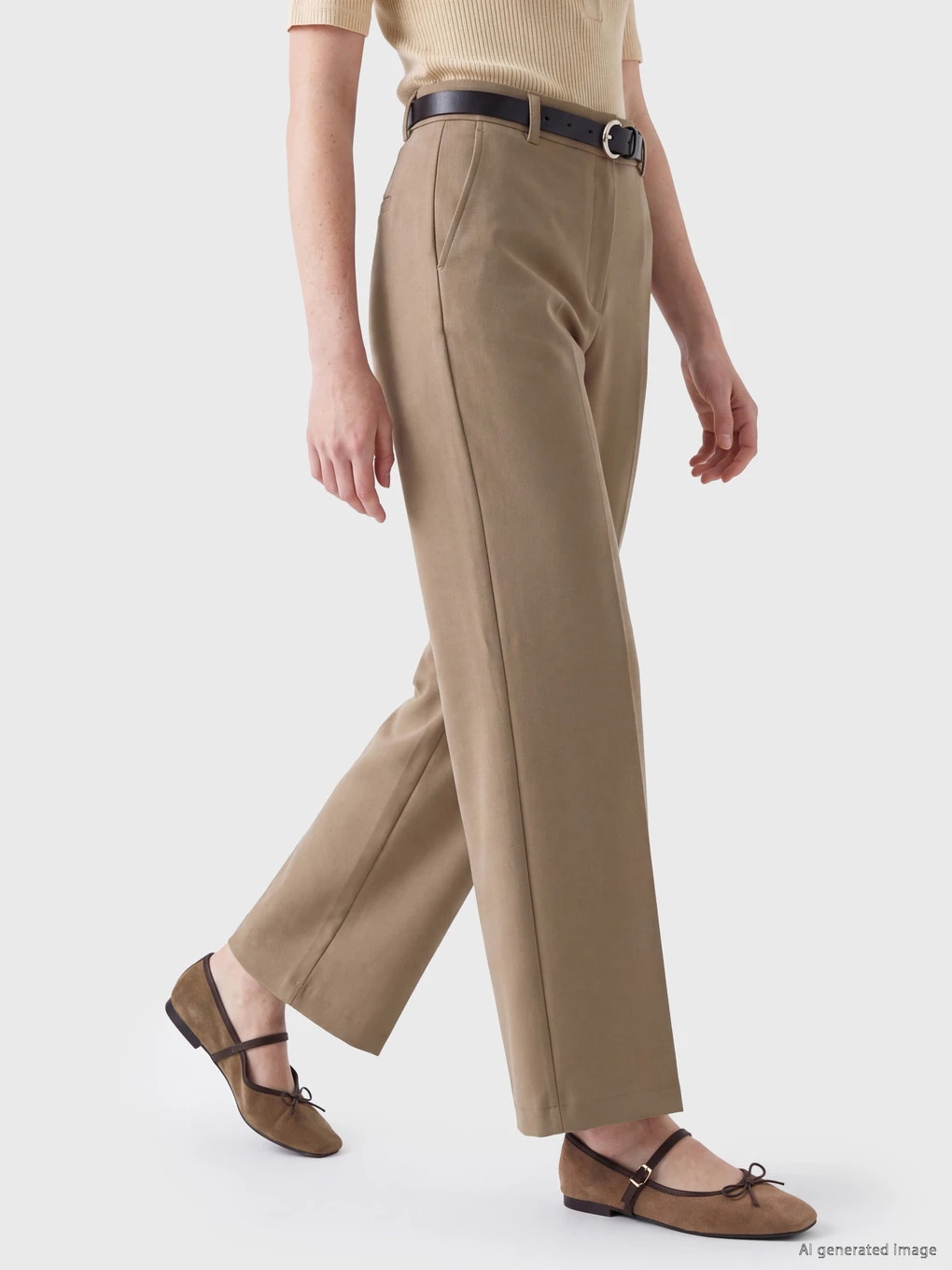 XSIDE Ženske Pantalone Sa Kaišem U Struku