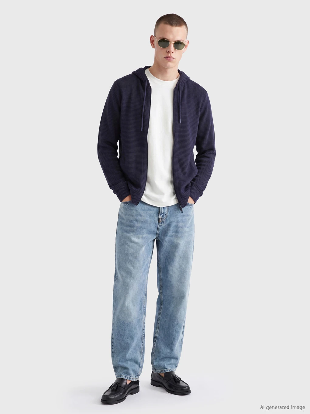 XSIDE Regular Fit Muški Kardigan Od Trikotaže Sa Kapuljačom