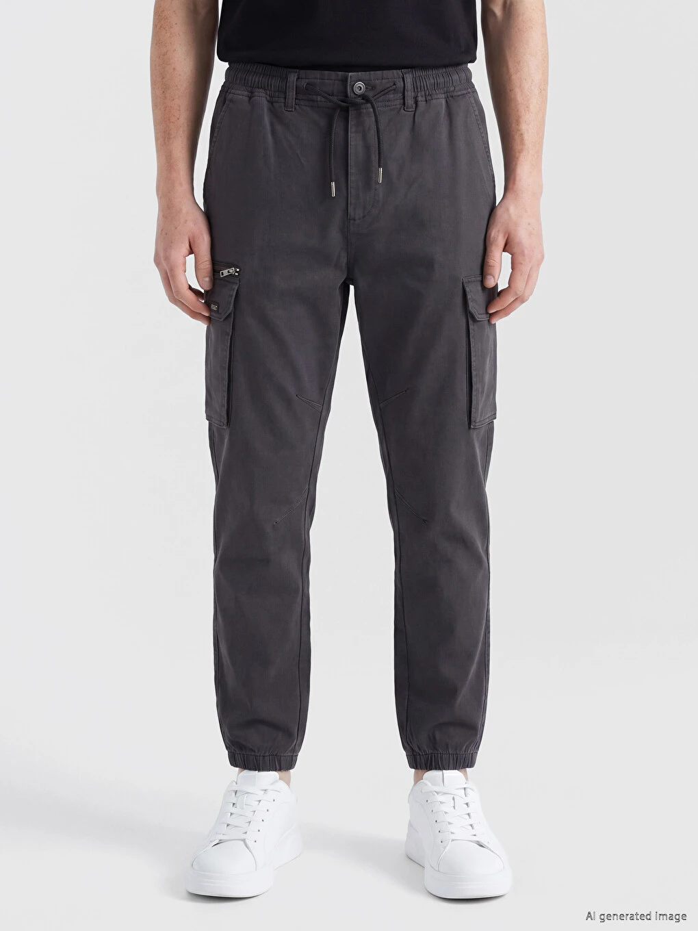XSIDE Regular Fit Gabardinske Muške Cargo Pantalone