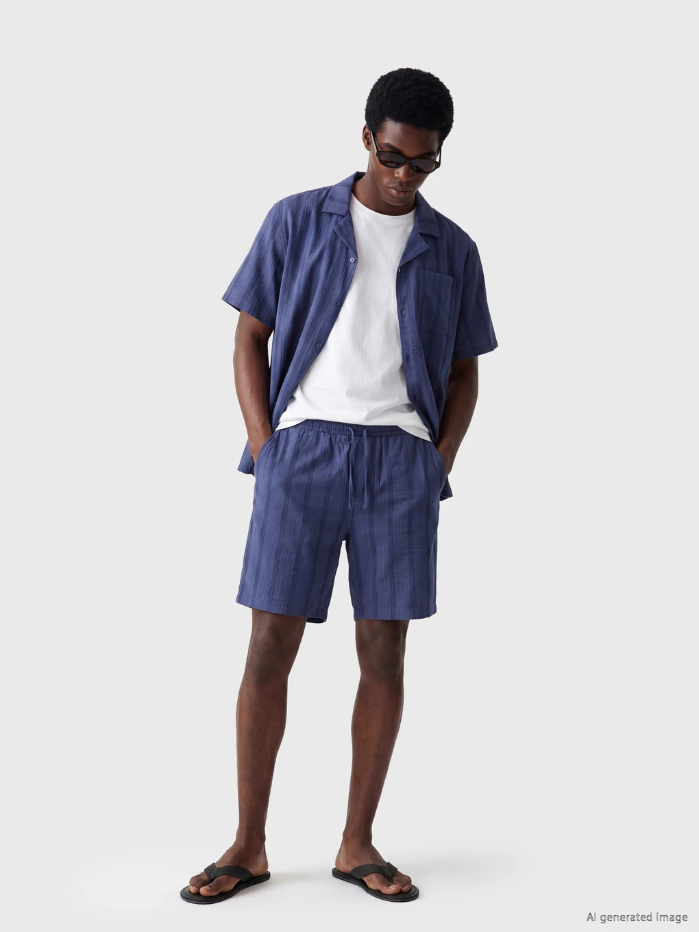 XSIDE Regular Fit Prugasti Muški Šorts