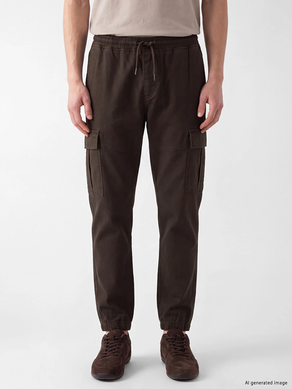 XSIDE Regular Fit Gabardinske Muške Cargo Pantalone