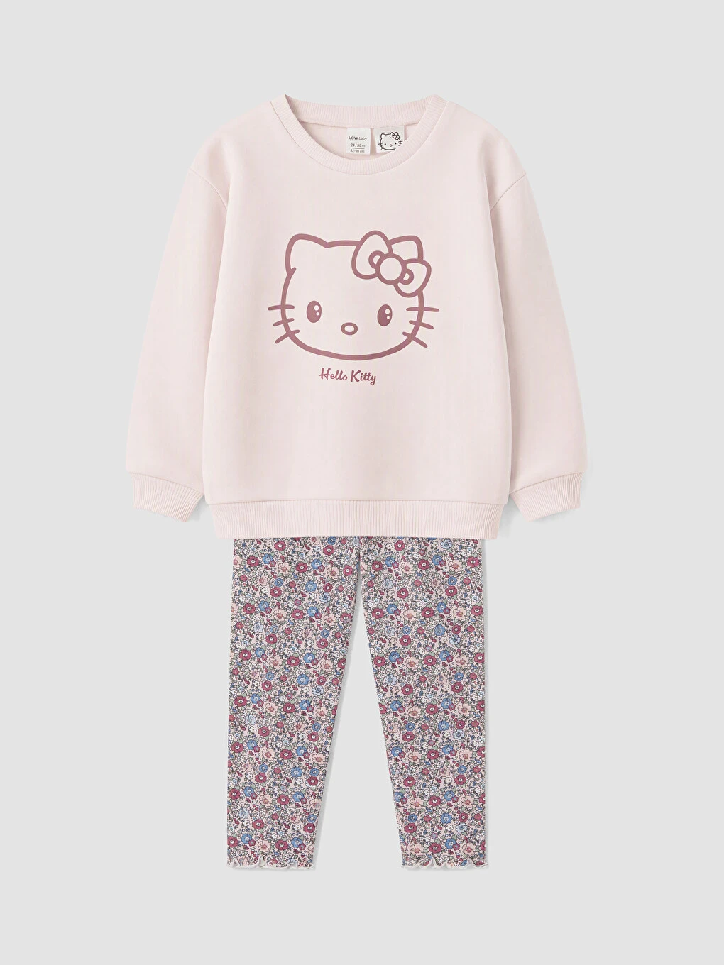 LCW baby Hello Kitty Štampani Komplet Za Bebe Devojčice