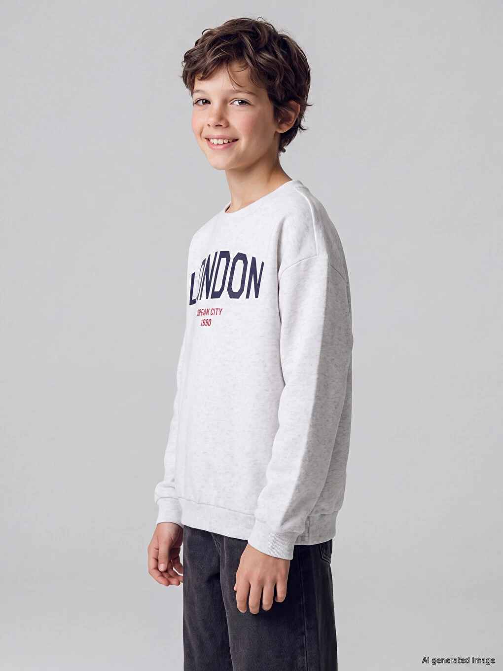 LCW Kids Debela Dečja Dukserica Sa London Printom