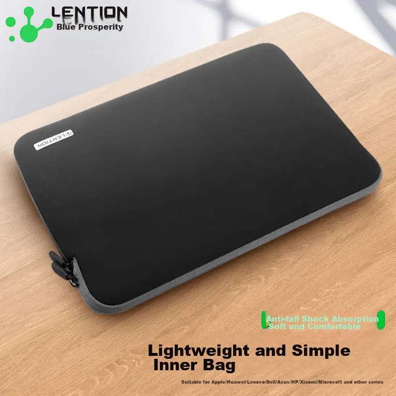 Lention Futrola za laptop, 13.3", Crna