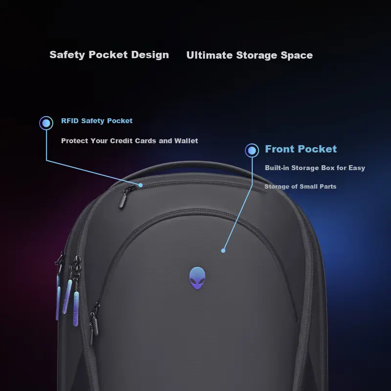 Alienware Ranac za laptop AW7825P, 18", Crni