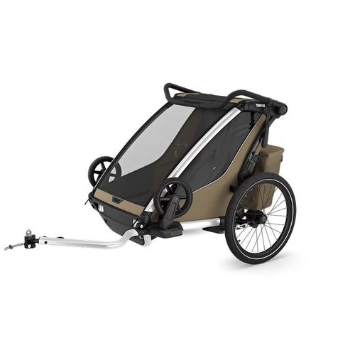 THULE Chariot Cross 2 dečja prikolica za bicikl - Khaki