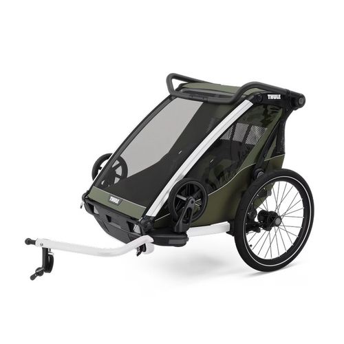 THULE Chariot Lite Double dečja prikolica za bicikl - Vintage Green