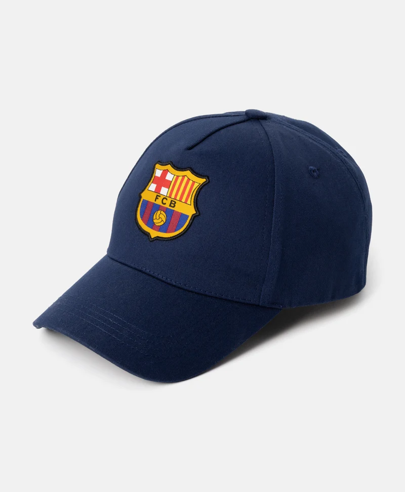 Kačket za muškarce FC Barcelona, teget, 100% pamuk