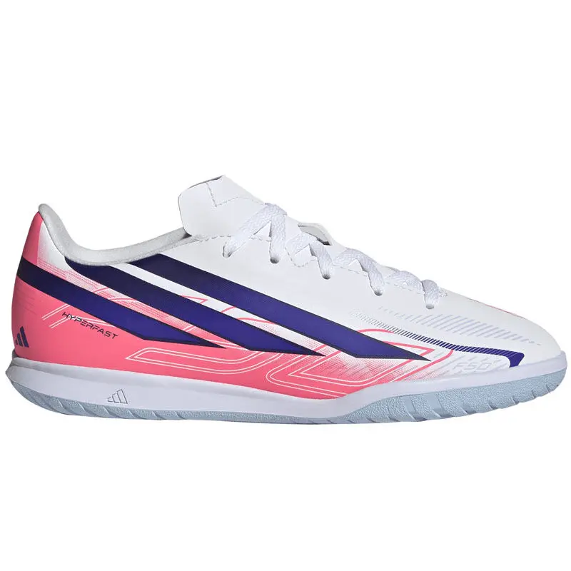 Adidas Patike za fudbal za dečake F50 Hyperfast Club In J, KK1341, Bele