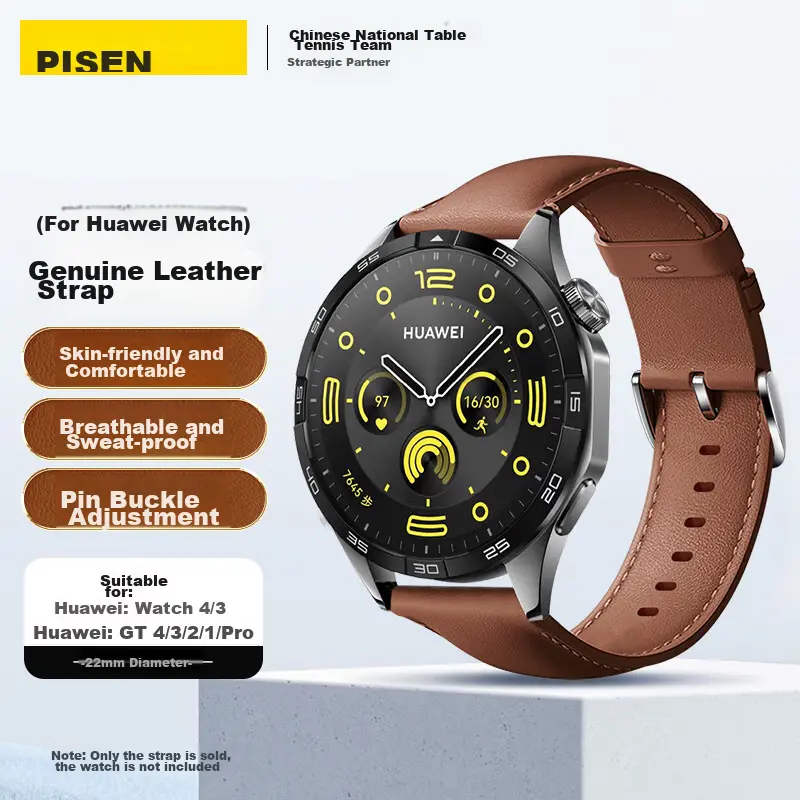 Pisen Zamenska narukvica za pametni sat za Huawei Watch 5/4/3/GT6/5/Pro/4/3/2, Braon