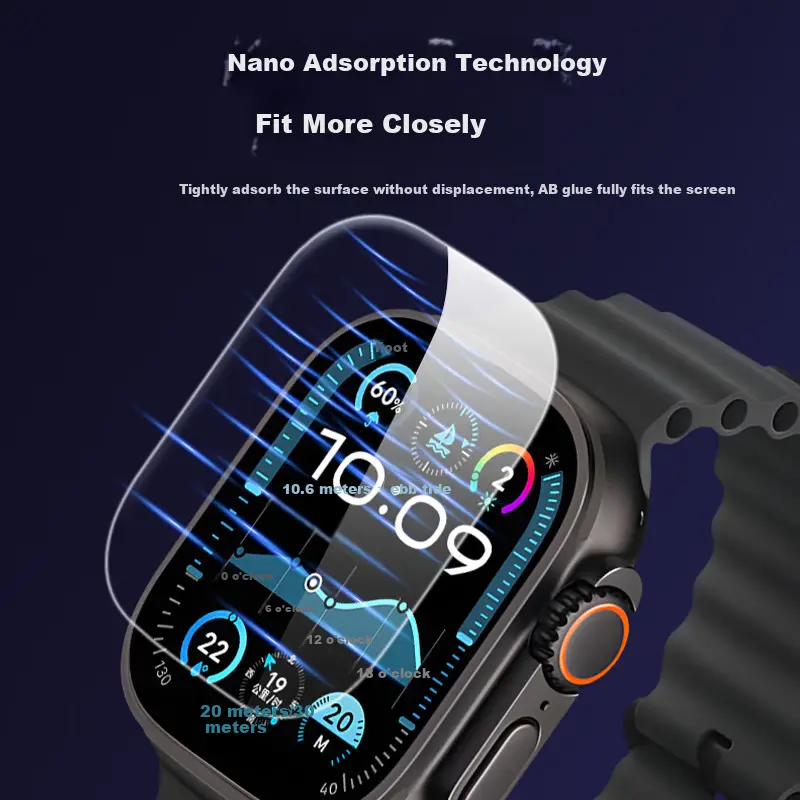 Smorss Zaštita za staklo za pametni sat za Apple Watch Ultra 3/2/1