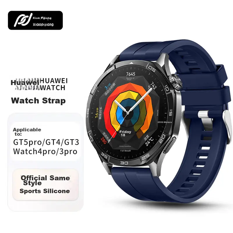 Xiaopijiang Zamenska narukvica za pametni sat za Huawei Watch GT6 Pro/GT5/GT4/3/2, Tamnoplava