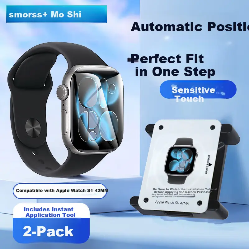 Smorss Zaštita stakla za pametni sat za Apple Watch S11, 2 komada, Providna