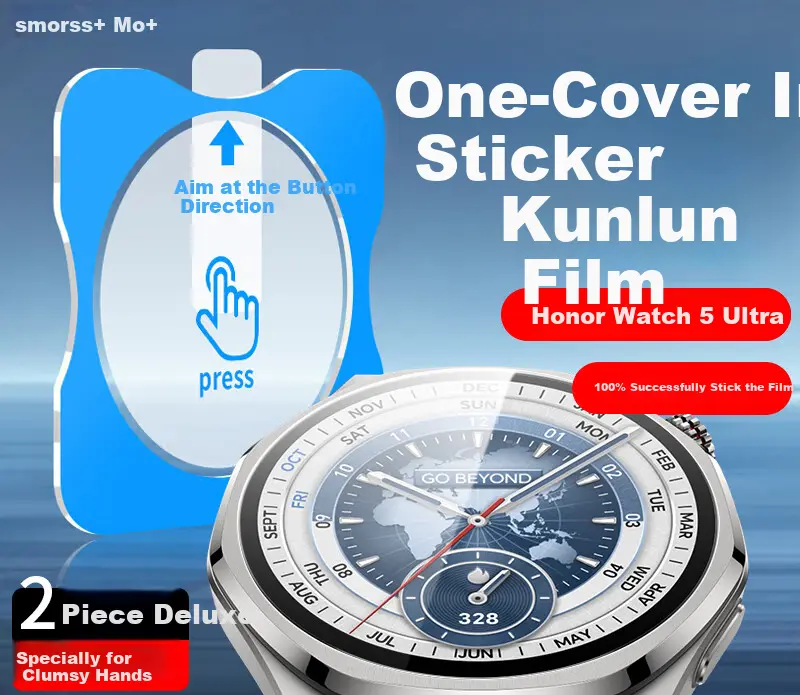 Smorss Zaštita stakla za pametni sat za Honor Watch 5 Ultra, Providna , 2 komada