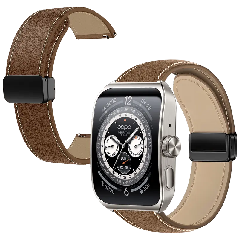 Freeson Zamenska narukvica za pametni sat za OPPO Watch X/X2/4 Pro, Braon