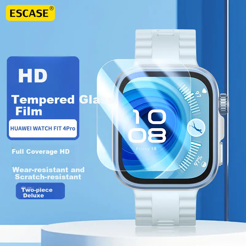 Escase Zaštita stakla za pametni sat za Huawei Watch Fit 4 Pro, Providna , 2 komada
