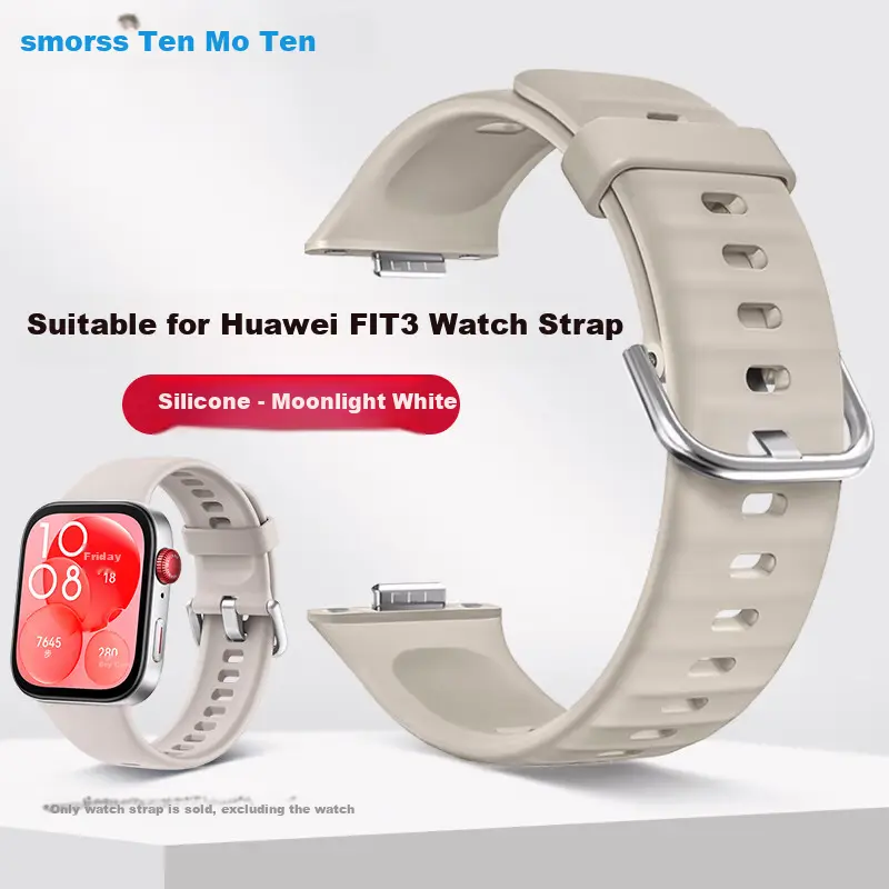 Smorss Zamenska narukvica za pametni sat za Huawei Watch Fit3/fit4/4pro, Bela