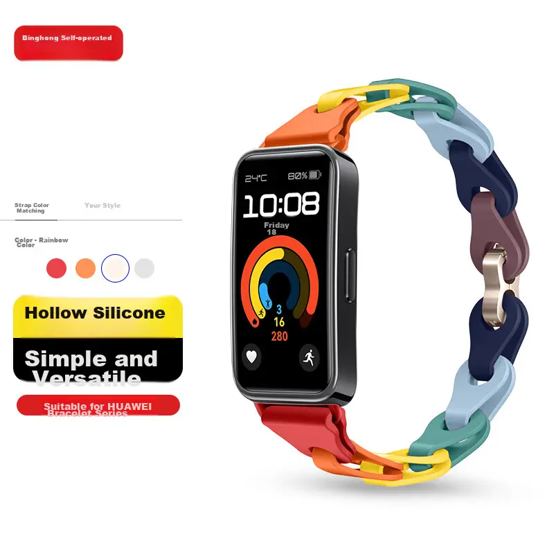 Binghong Zamenska narukvica za pametni sat za Huawei Band 8, Šarena