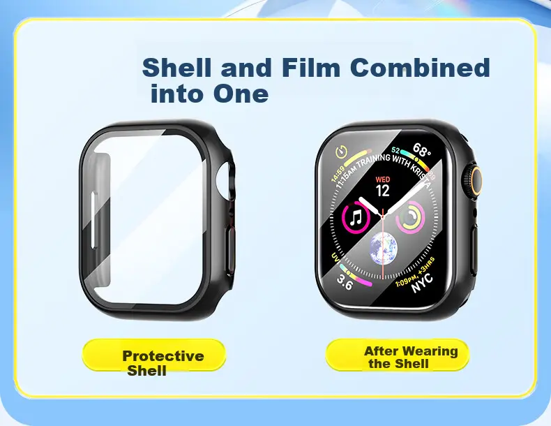 Witgoer Zaštita stakla za pametne satove + Zaštitna kućišta za pametne satove za Apple Watch Ultra 2/1