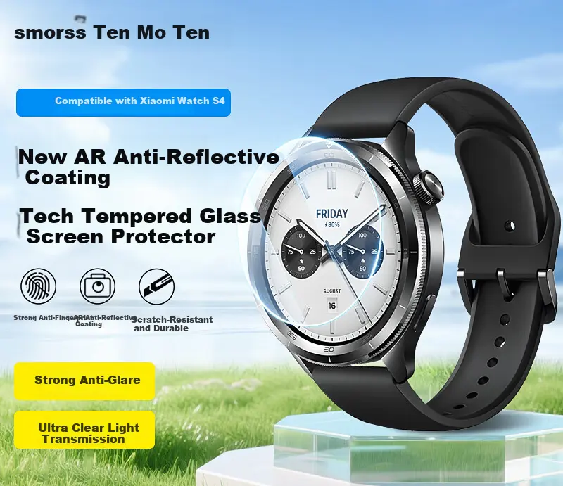 Smorss Zaštitno staklo za pametni sat za Xiaomi Watch S4