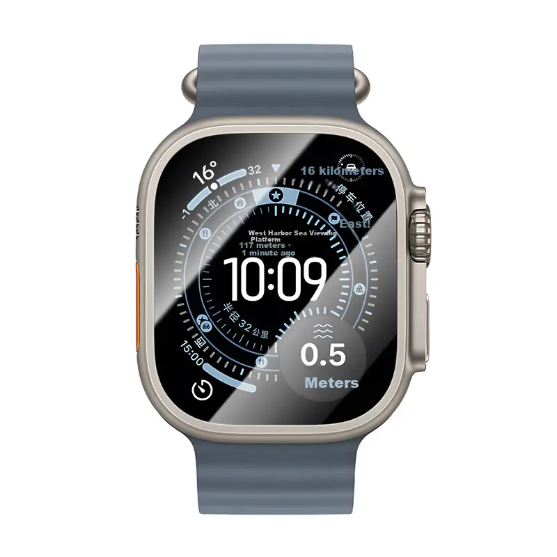 Smorss Zaštita stakla za pametni sat za Apple Watch Ultra 3/Ultra 2/1, 2 komada