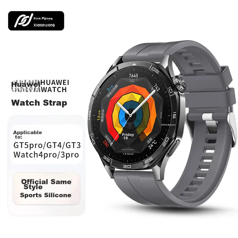 Xiaopijiang Zamenska narukvica za pametni sat za Huawei Watch GT6 Pro/GT5/GT4/3/2, Siva