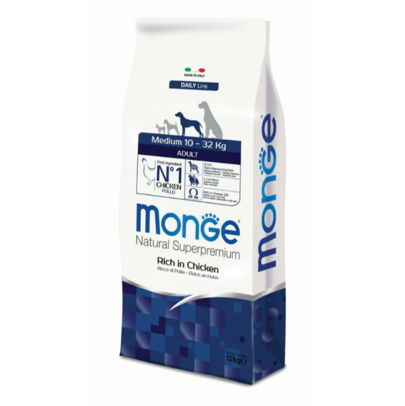 Monge Dog Adult Medium Piletina 12Kg
