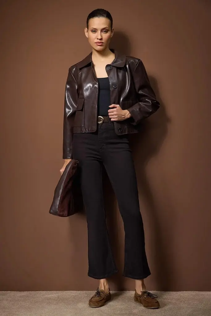 Trendyol Milla ženske pantalone Twoaw26Je00278, smeđa-smeđa