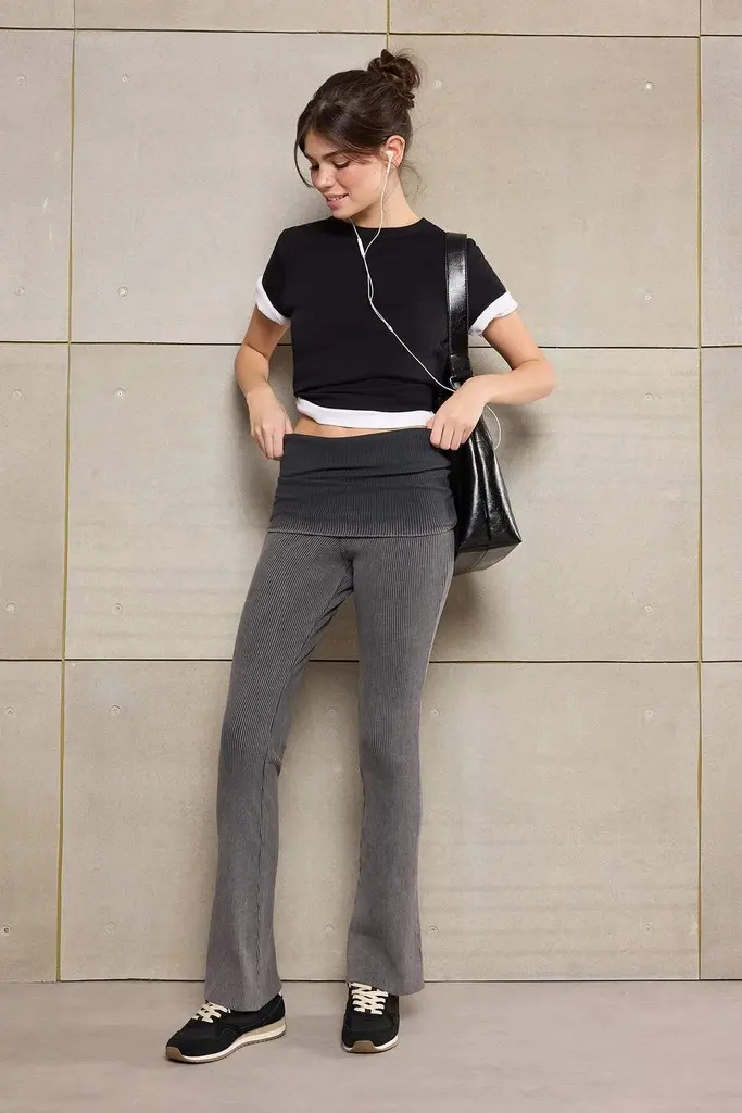Trendyol Milla dečje pantalone Twoss26Pl00004, antracit-siva