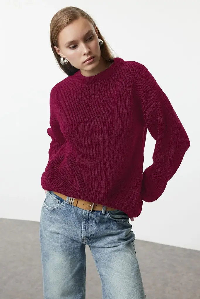 Trendyol Milla ženski duks Twoaw25Kz00342, bordo