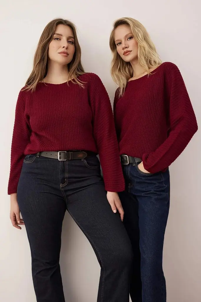 Trendyol Milla ženski duks Twoaw26Kz00103, bordo