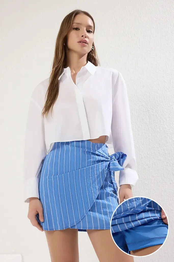 Trendyol Milla Ženski šorc TWOSS25SR00066, Plavi