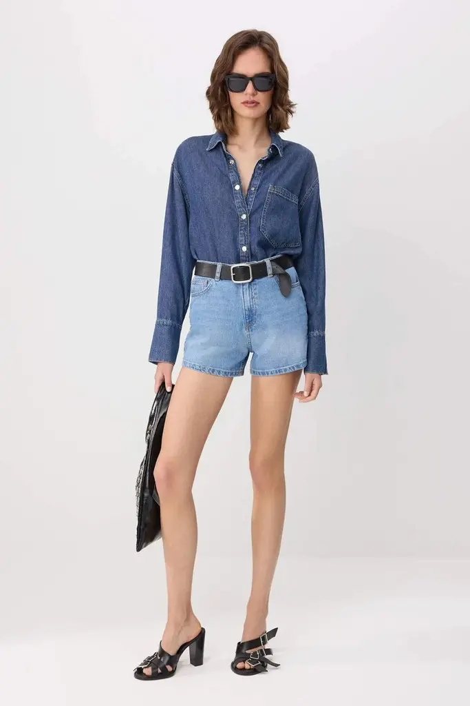 Trendyol Milla ženski šorts Twoss26Sr00050, plava