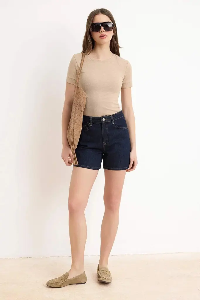 Trendyol Milla ženski šorts Twoss26Sr00219, tamnoplava