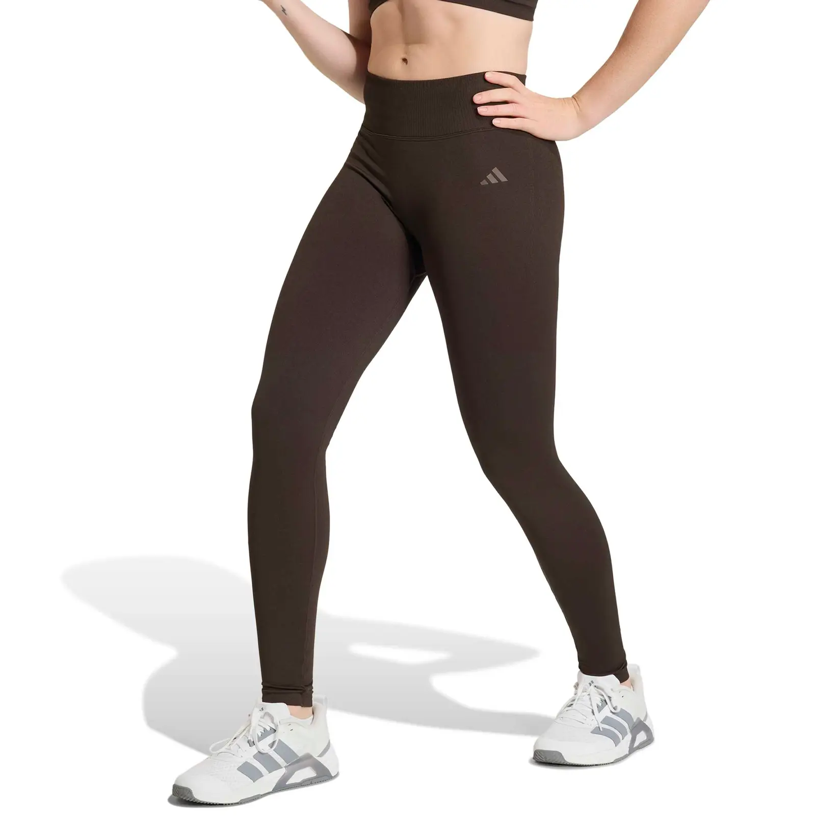 Adidas Ženske helanke We Scrunch 1/1L, KH0185, Braon