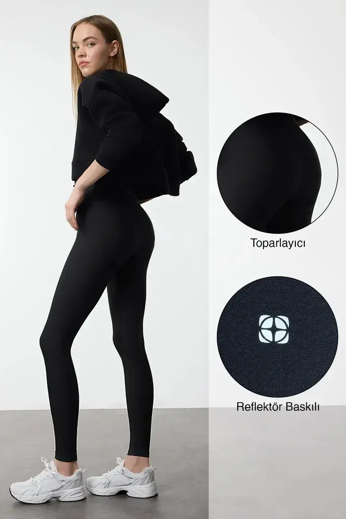 Trendyol Milla Ženske helanke Thmaw25Ty00022, Crne