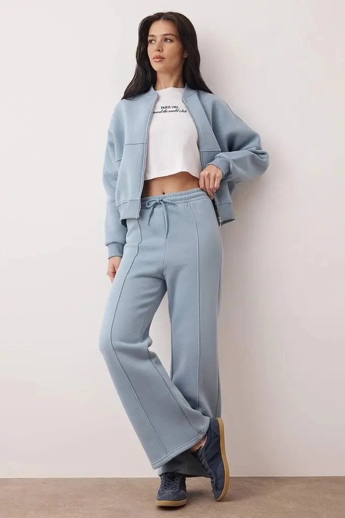 Trendyol Milla Ženski set trenerke Twoaw26Em00016, Plava