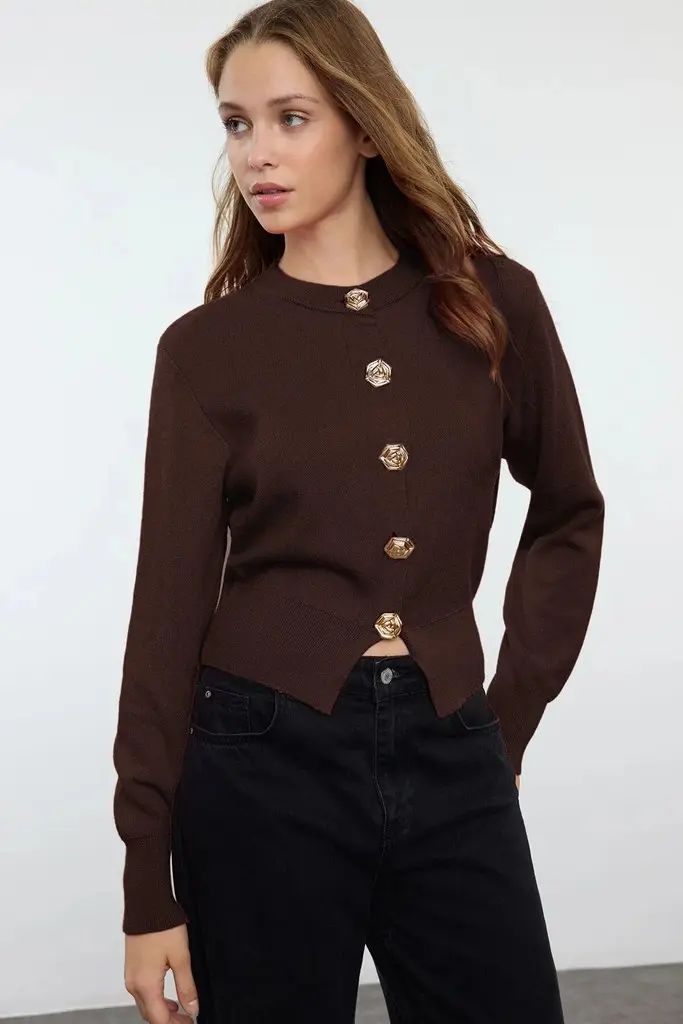 Trendyol Milla Ženska jakna Twoaw25Hi00110, smeđa