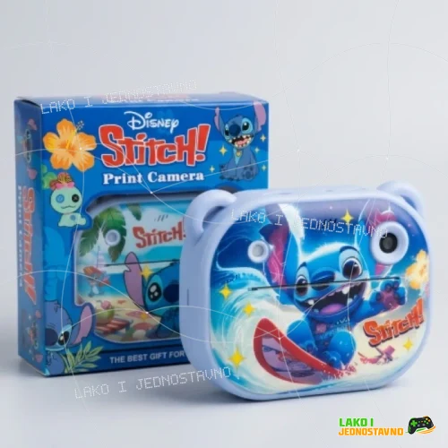 Stitch fotoaparat za decu sa štampačem i selfi kamerom