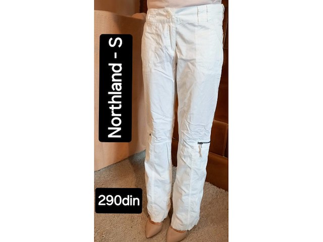 Northland ženske pantalone bele S/36