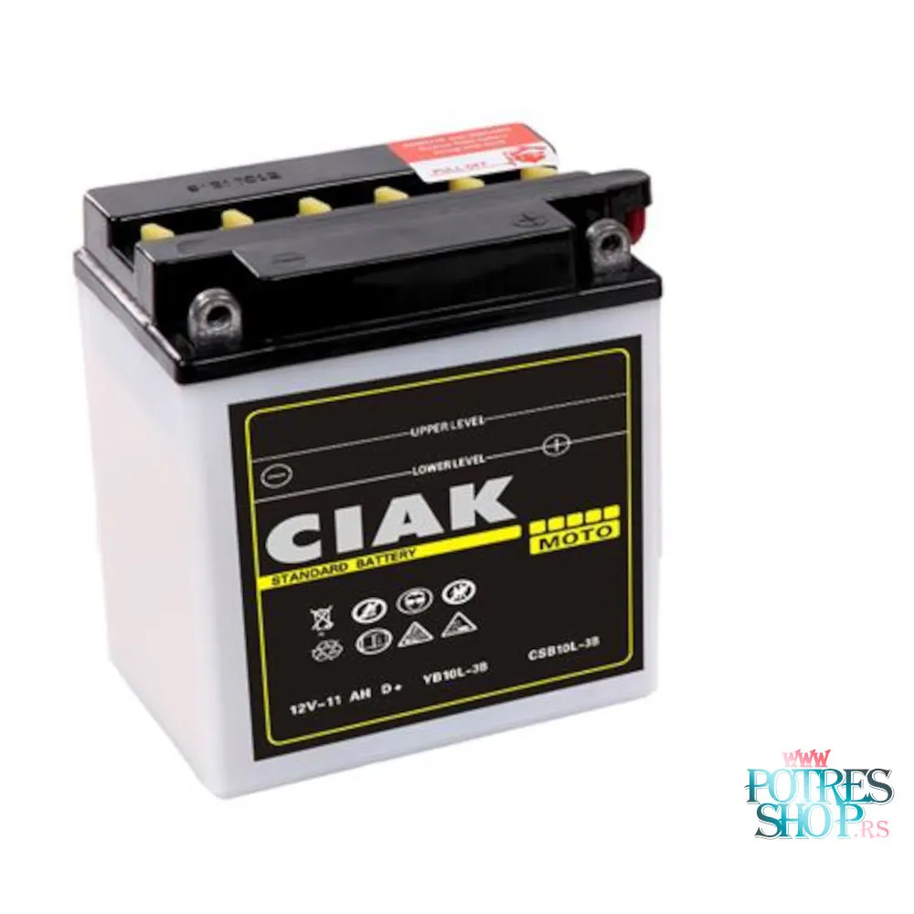 AKUMULATOR CIAK MOTO YB10L-3B D+ 12V-11AH