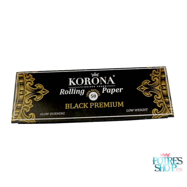 KORONA PAPIRICI ZA MOTANJE CRNI PREMIUM